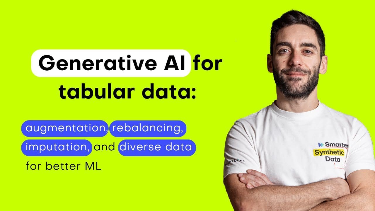 Generative AI for tabular data: Augmentation, Rebalancing, Imputation, Diverse data - MOSTLY AI