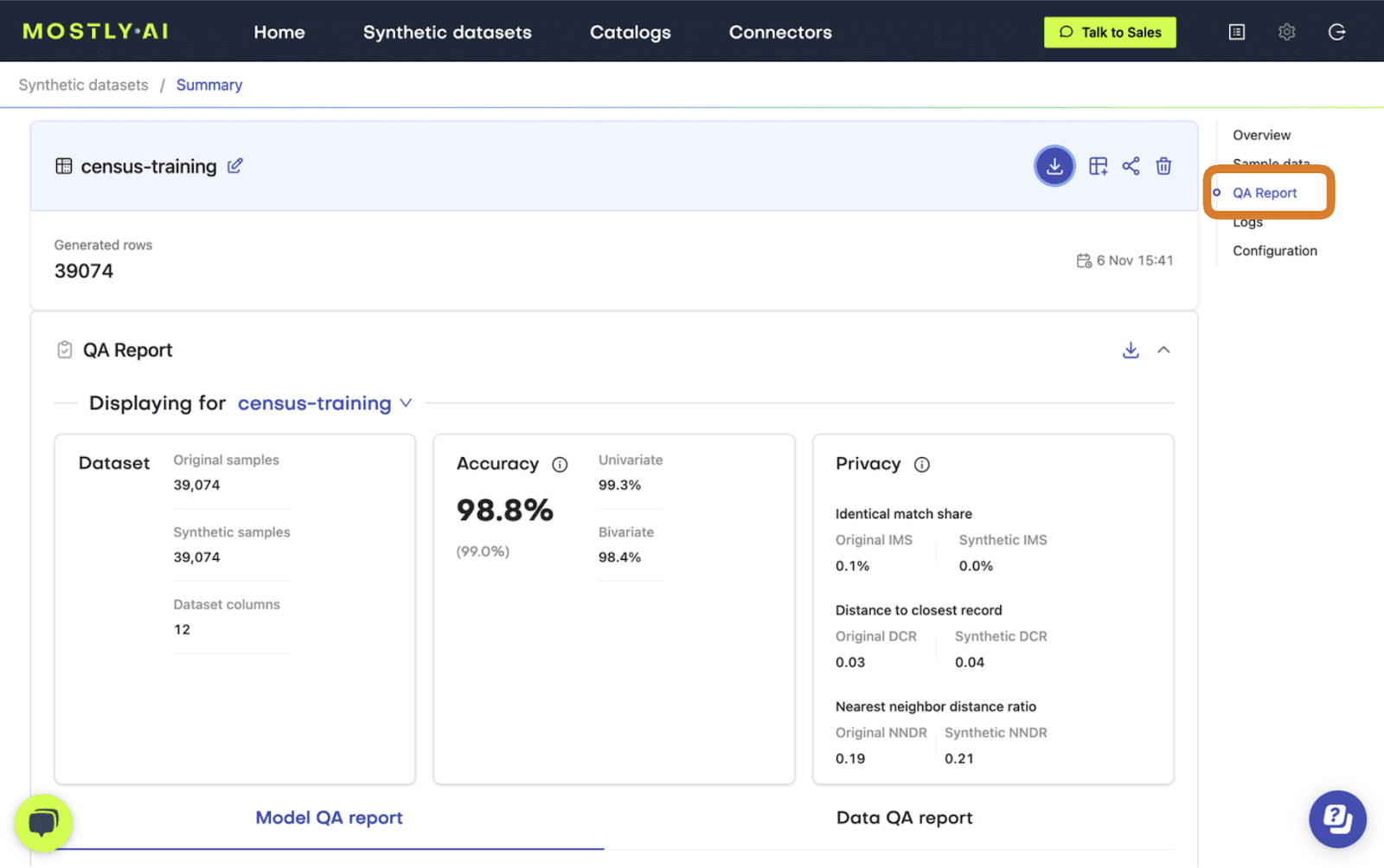 Synthetic data quality assurance with MOSTLY AI - MOSTLY AI