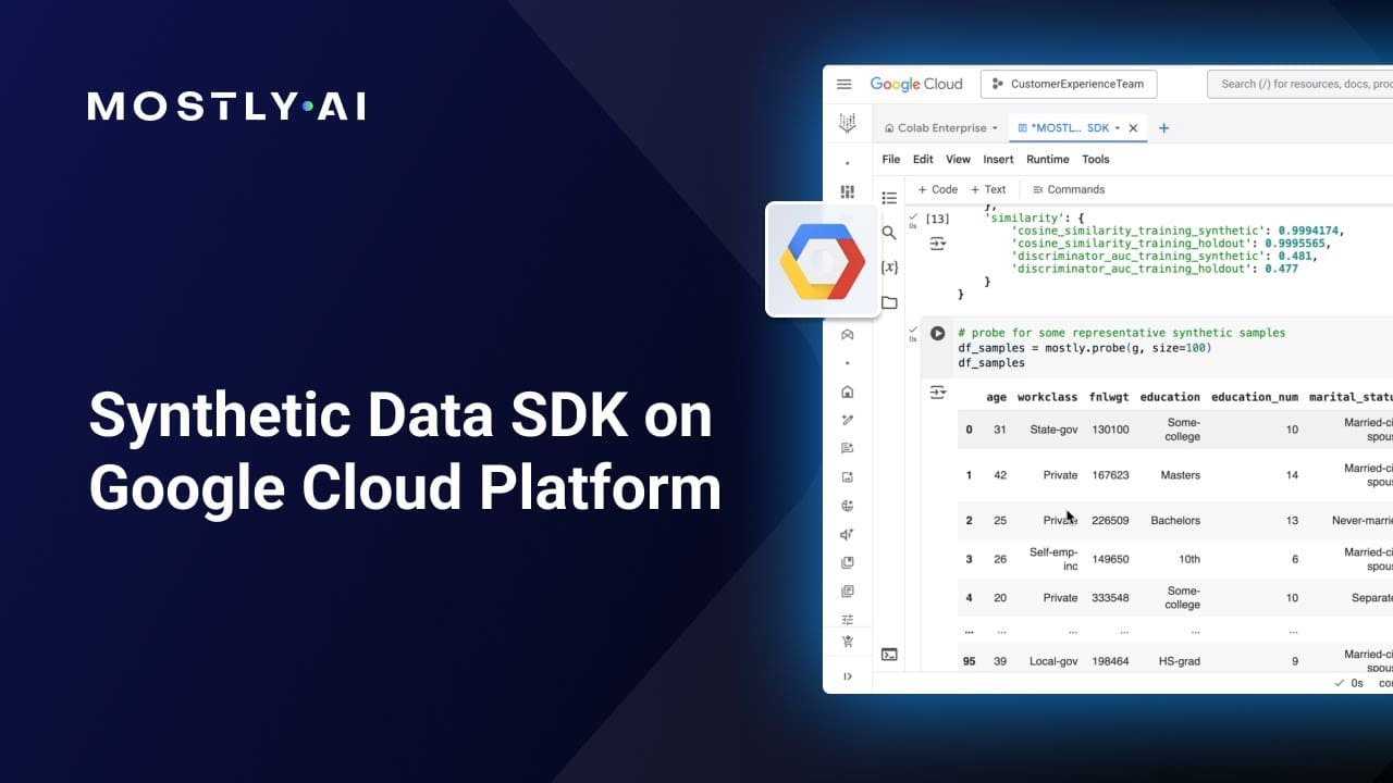MOSTLY AI Synthetic Data SDK in GCP (Vertex AI) - MOSTLY AI